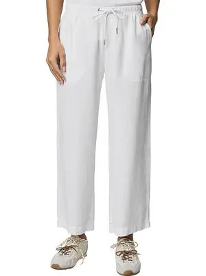 Splendid Angie Cropped Wide Leg Pants - White