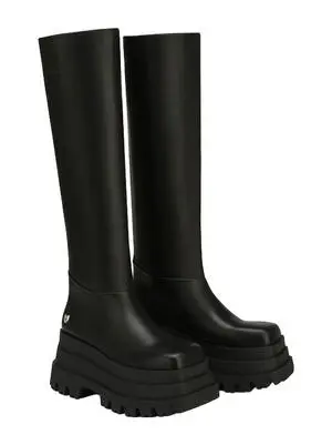 NAKED WOLFE Sasha Platform Boots - Black
