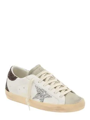 GOLDEN GOOSE Super-star Low-top Sneakers - White/ice/silver/brown