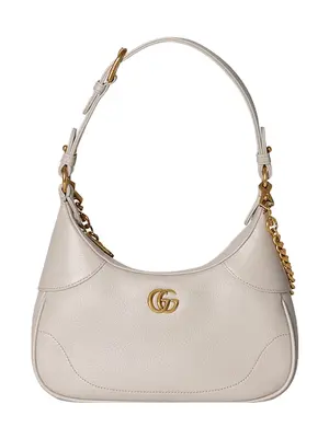 Gucci Gucci Aphrodite Small Shoulder Bag Light Grey Leather