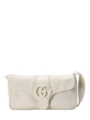 Gucci Gucci Aphrodite Small Shoulder Bag White Leather
