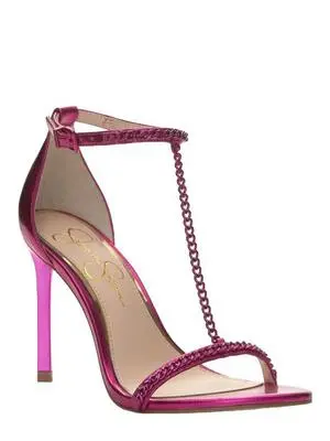 Jessica Simpson Jessica Simpson Qiven T-strap Sandal Fuschia Mtlcwp