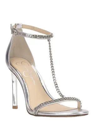 Jessica Simpson Jessica Simpson Qiven T-strap Sandal Silver