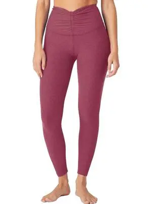 Beyond Yoga Space Dye V-waist Leggings Smooth Mauve Heather