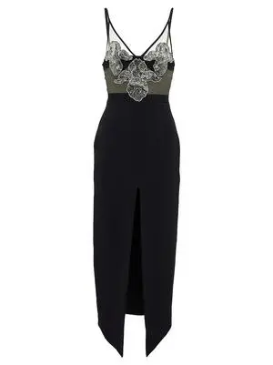 David Koma Embellished Midi Dress - Black
