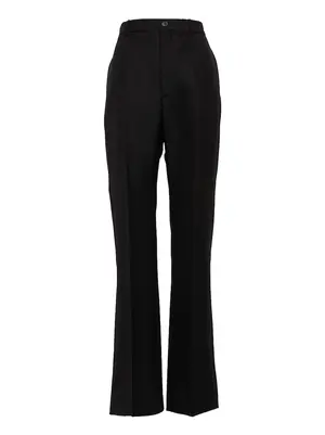 Balenciaga High-rise Wool Pants - Black
