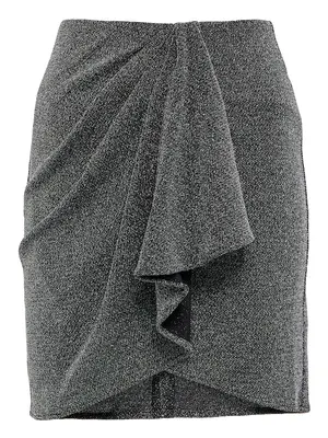 MARANT ETOILE Marant Etoile Bergen Lurex® Miniskirt Silver