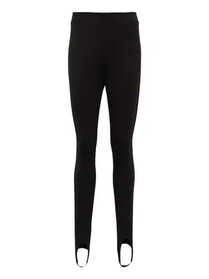 Balmain Stirrup Cotton-blend Leggings - Black