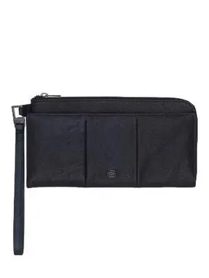 PIQUADRO PIQUADRO Bovine Leather Pouch Blue