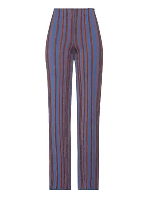 KAOS Striped Knit Pants - Blue