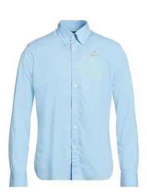 LA MARTINA Shirt Light Size Cotton, Elastane - Blue