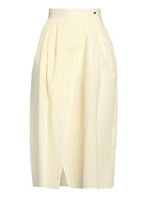 Elisabetta Franchi ELISABETTA FRANCHI Striped Midi Skirt Yellow