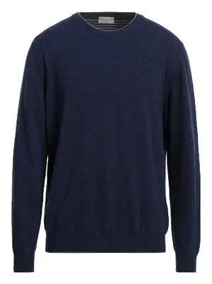 Altea Virgin Wool Crewneck Sweater - Navy
