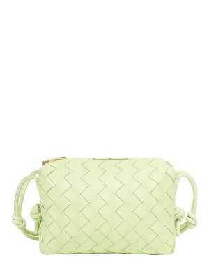 Bottega Veneta Bottega Veneta Loop Leather Crossbody Bag Fennel