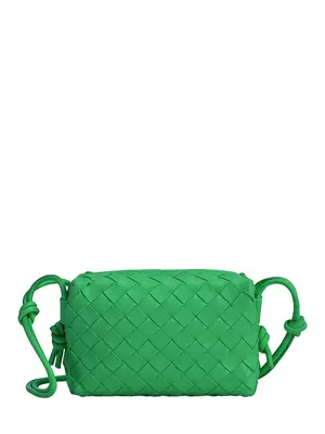 Bottega Veneta Bottega Veneta Loop Leather Crossbody Bag Parakeet