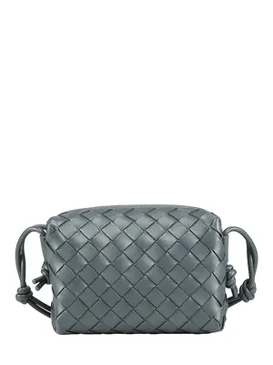 Bottega Veneta Bottega Veneta Loop Leather Crossbody Bag Slate