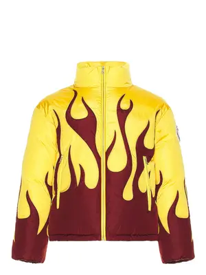 Moncler 8 Palm Angels Clancy Jacket - Red Yellow Flame