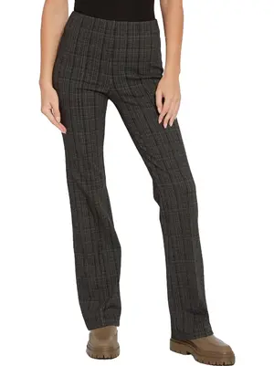 Lyssé ́ Houndstooth Jacquard Flare Leggings Catskills Plaid