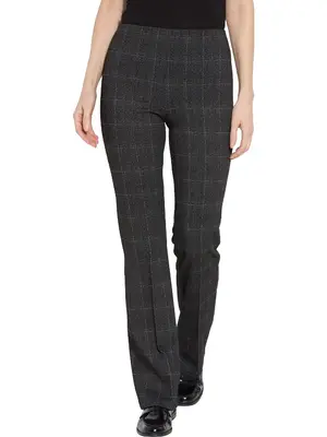 Lyssé ́ Houndstooth Jacquard Flare Leggings San Francisco Plaid