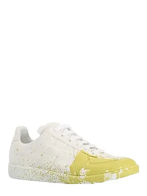 MAISON MARGIELA Maison Margiela Lace-Up Low-Top Sneakers Yellow