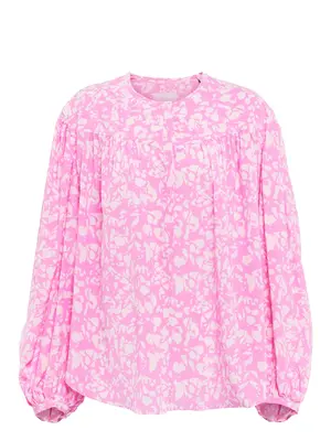 Isabel Marant Brunille Silk-blend Chiffon Blouse - Multicoloured