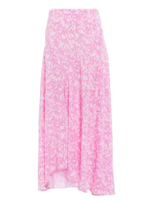 Isabel Marant Sakura Silk-blend Chiffon Midi Skirt - Multicoloured