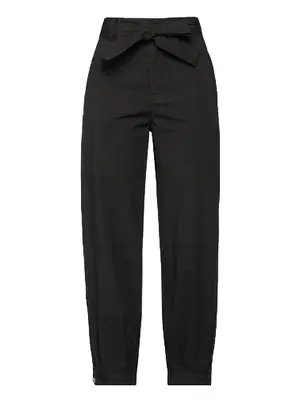 MERCI Cotton-Blend Straight Leg Pants Black