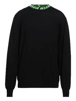 MSGM Virgin Wool Sweater Black