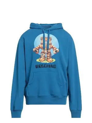 Moschino Cotton Sweatshirt Blue