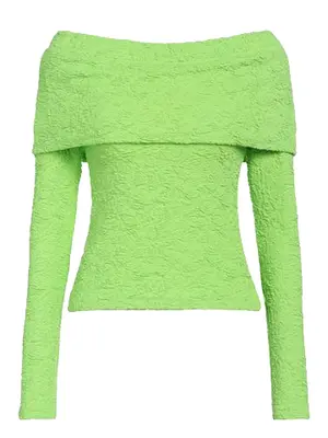 MSGM Off-the-shoulder Top - Green