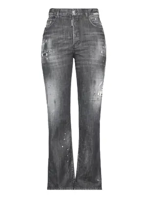 Dsquared2 Straight-leg Jeans With Distressed Details - Black