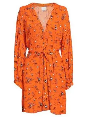 MERCI Mini Trapeze Dress - Orange