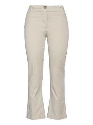 MANILA GRACE Manila Grace Bootcut Stretch Gabardine Pants Light Grey