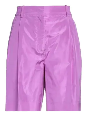 Valentino Garavani VALENTINO GARAVANI Taffeta Bermuda Shorts Purple