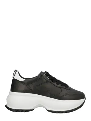 Hogan Low-Top Leather Sneakers Black