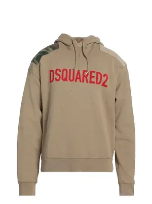 Dsquared2 Sweatshirt In Cotton And Elastane Beige