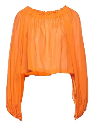 MERCI MERCI Off-the-Shoulder Top Orange