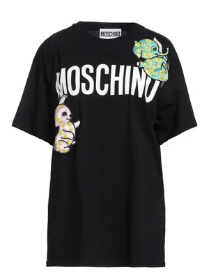 Moschino MOSCHINO Logo-print T-shirt Black