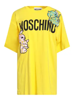 Moschino MOSCHINO Logo-print T-shirt Yellow