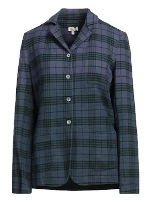 HER SHIRT HER DRESS Flannel Blazer - Purple