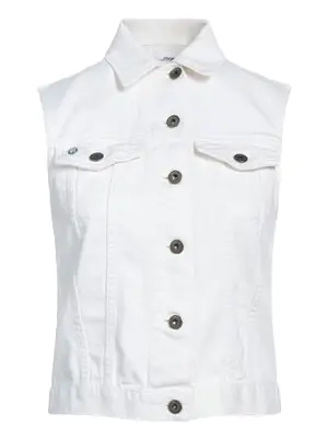 MERCI Denim Vest - White