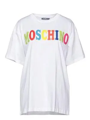 Moschino Logo-Print Organic Cotton T-Shirt White
