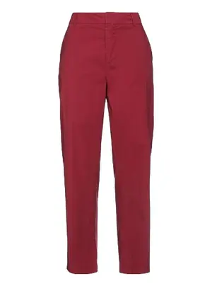 MERCI Straight-Leg Stretch Trousers Red
