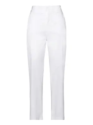 MERCI Straight-Leg Stretch Trousers White