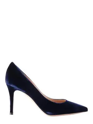 GIANVITO ROSSI 85 Velvet Pumps Blue