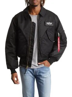 Alpha Industries CWU 45/P Bomber Jacket Black