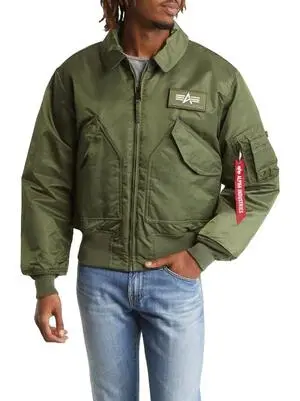 Alpha Industries CWU 45/P Bomber Jacket Sage
