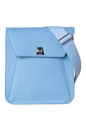 Akris Small Anouk Leather Crossbody Bag - 210 Powder Blue