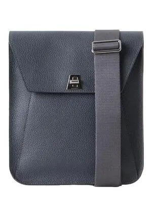 Akris Small Anouk Leather Crossbody Bag - Graphite