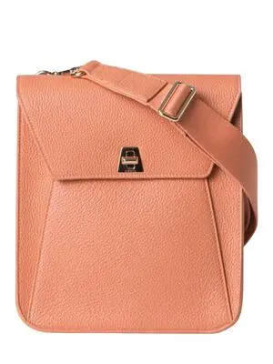 Akris Akris Small Anouk Leather Crossbody Bag Salmone